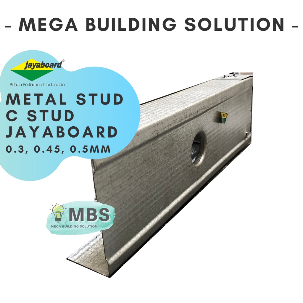Jual Metal Stud Jayaboard 76mm / Jaya BMS Partition Rangka Partisi Besi ...