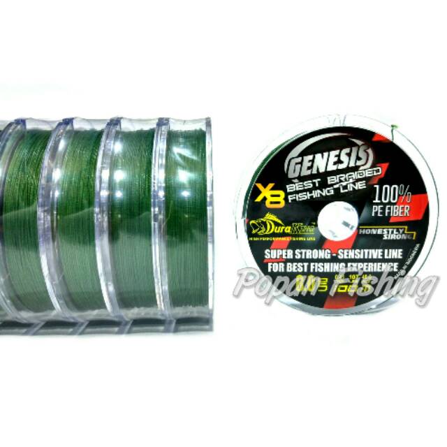 Jual PE Duraking Genesis X8 DARK GREEN 100m ( Senar Benang Pancing ...