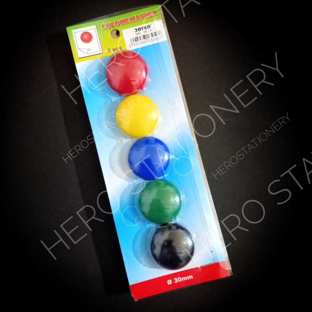 Jual Magnet tempel kulkas fridge magnets bundar joyko MN-40-4 MN-30-5 ...