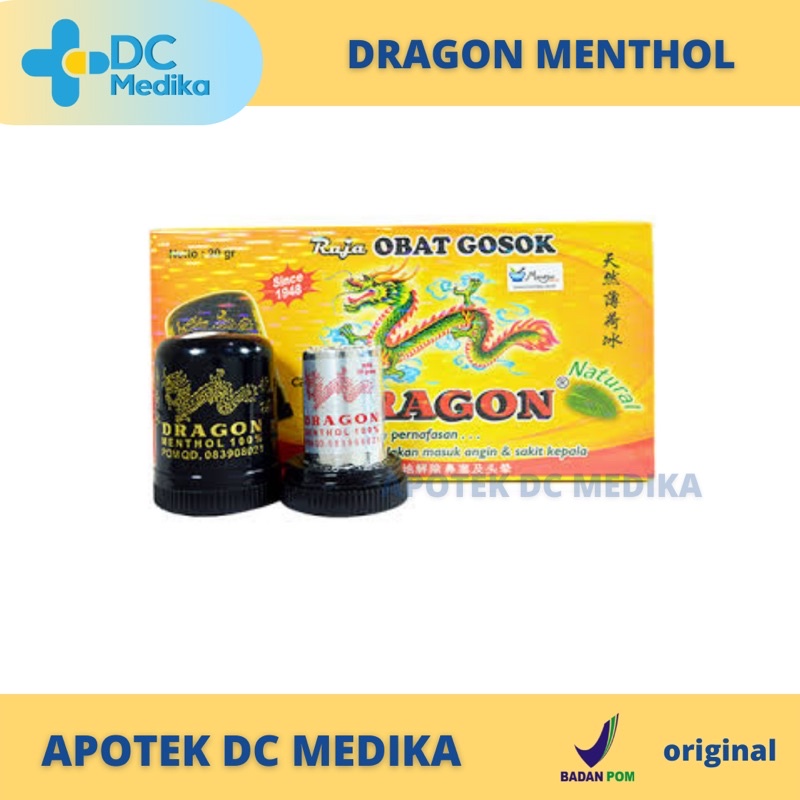 Jual Dragon menthol obat gosok dan hirup / Obat flu hirup /Obat pusing ...