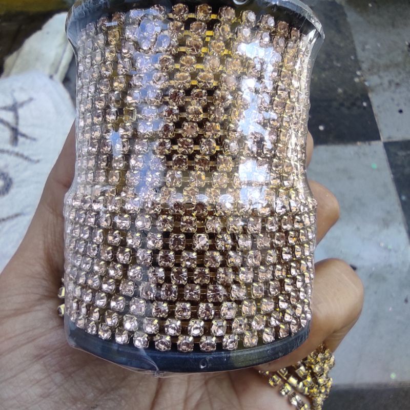 Jual 1yard diamond cangkang renteng rapat ss10 | Shopee Indonesia