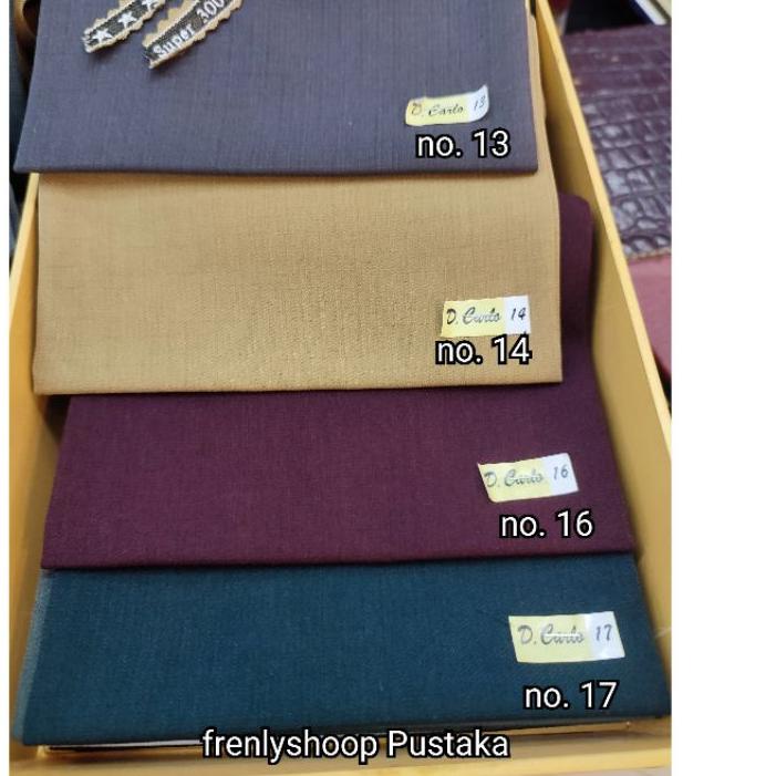 Jual Kain semi wool Donna Carlo super 300`s italy/ Bahan kain jas semi ...