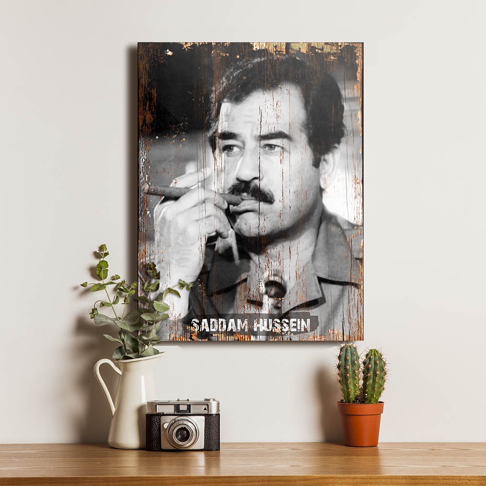 Jual Saddam Husein Poster Kayu Dekorasi Hiasan Dinding Walldecor ...