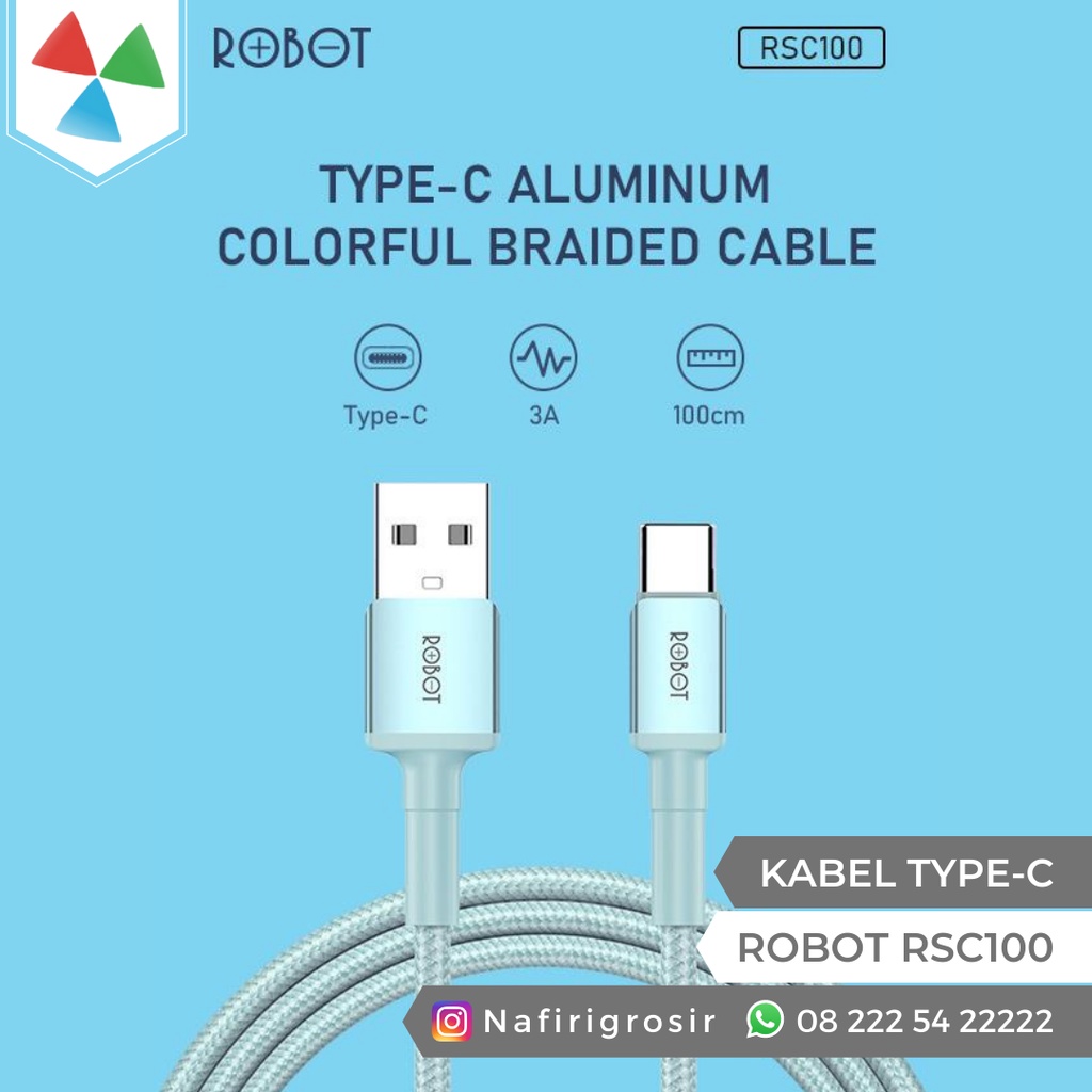 Jual DATA CABLE ROBOT RSC100 - Kabel Data For Type-C Devices | Shopee ...