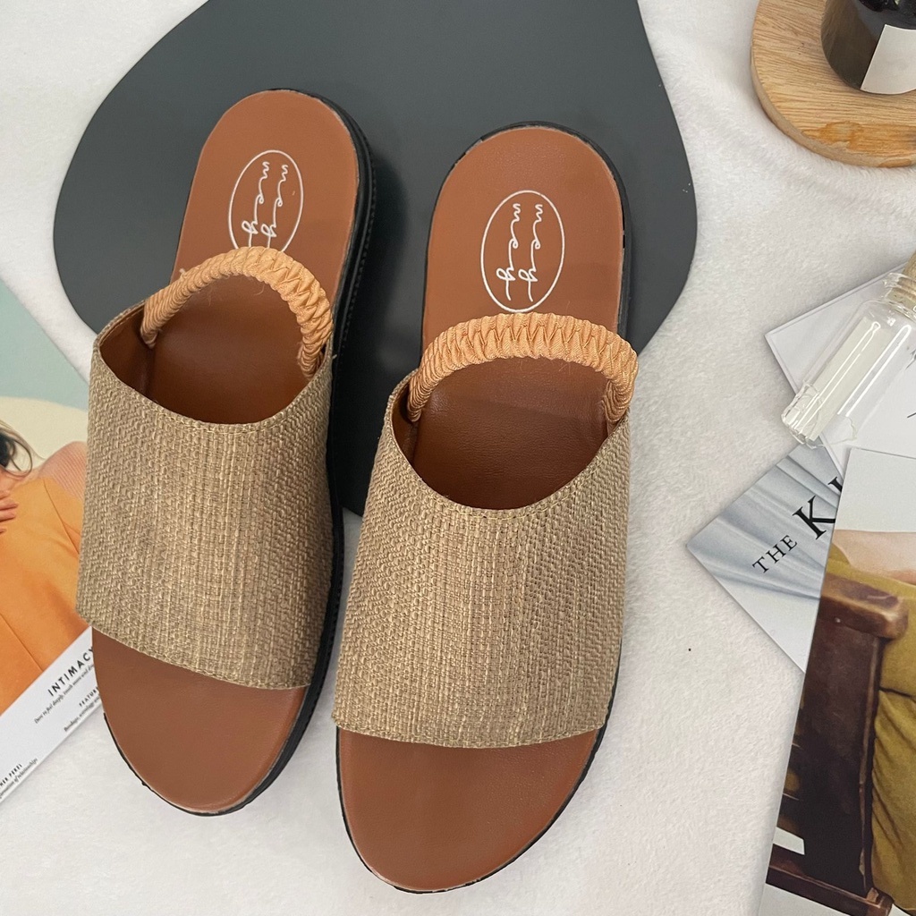 Jual TGS - SANDAL FLIP FLOP WANITA SLOP MOTIF kain mitip MURAH MERIAH ...