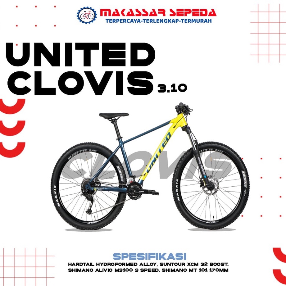 Jual Sepeda Mtb United Clovis 3 10 Shopee Indonesia