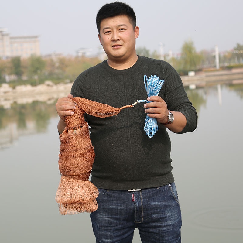 Jual Jaring Tangan Tradisional Lempar Tangan Jaring Garis Ban Lead Drop ...