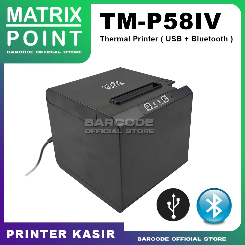 Jual MINI PRINTER BLUETOOTH THERMAL MATRIX POINT TM-P58 IV BT USB ...