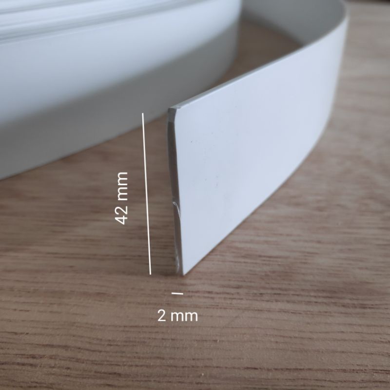 Jual TACO Edging PVC HPL 2 x 42 mm Solid Color Warna Solid | Shopee ...