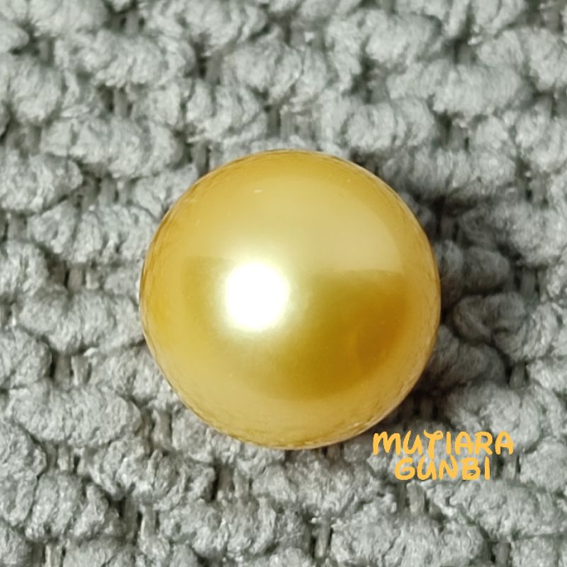 Jual MUTIARA AIR LAUT ASLI 12MM BUTIRAN UTUH WARNA GOLD KILAU BAGUS ...