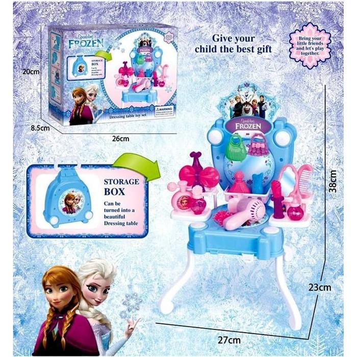 Jual SHINE HOBBIES - MEJA RIAS - KOPER - (FROZEN) | Shopee Indonesia