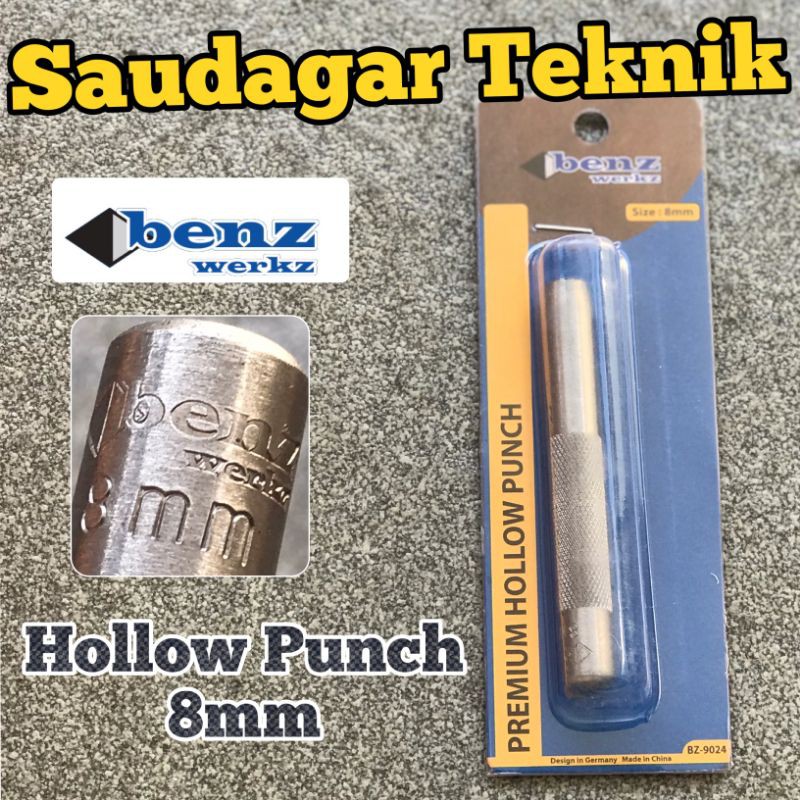 Jual Hollow Punch pukul 8 mm Pembuat Lubang 8mm Plong Pembolong plat 8 ...
