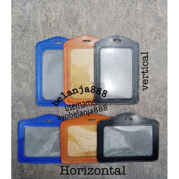 Jual frame id card kulit/casing id card kulit/frame casing kartu e-toll ...