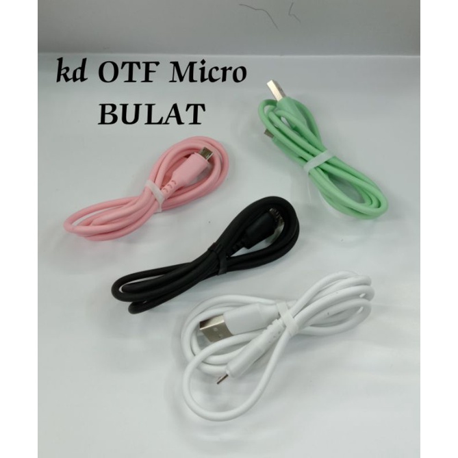 Jual Kabel Data OTF Micro Bulat 2.4a Fast Charger (Random) | Shopee ...