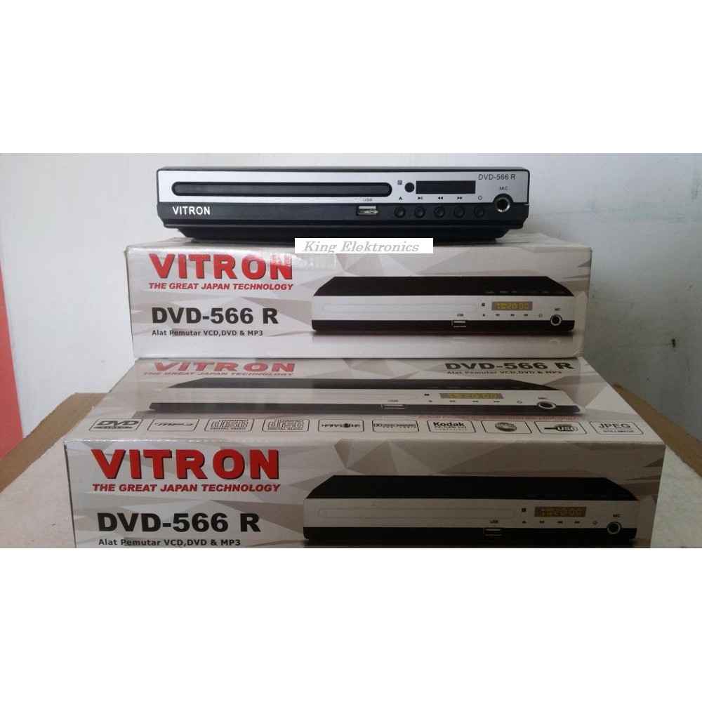 Jual Vitron DVD Player 566R ( Karaoke & Body Besi Kokoh ) | Shopee ...