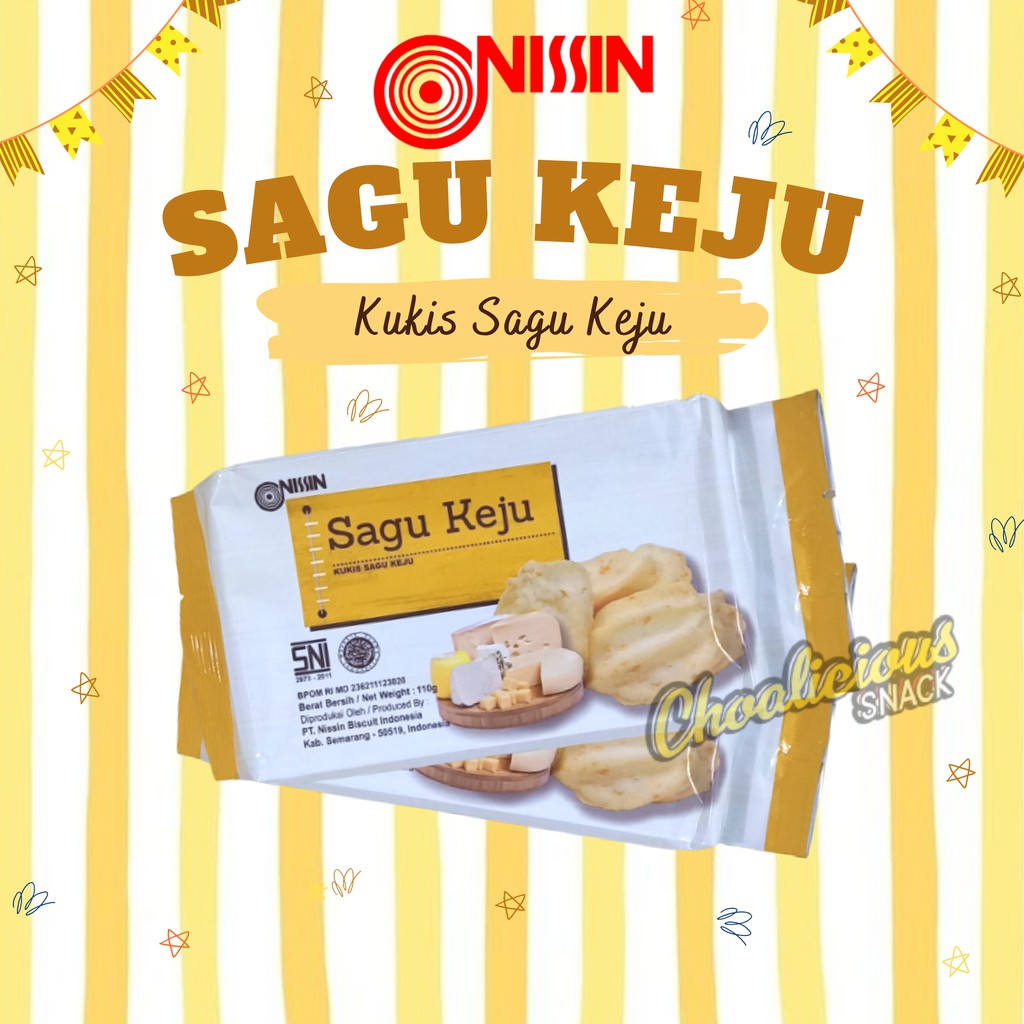 Jual Kukis Sagu Keju Nissin Makanan Ringan Snack Biskuit 110 gram ...