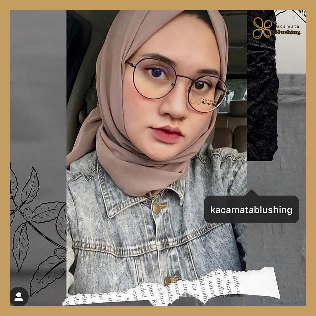 Jual KACAMATA BLUSHING Lenon Black | Shopee Indonesia