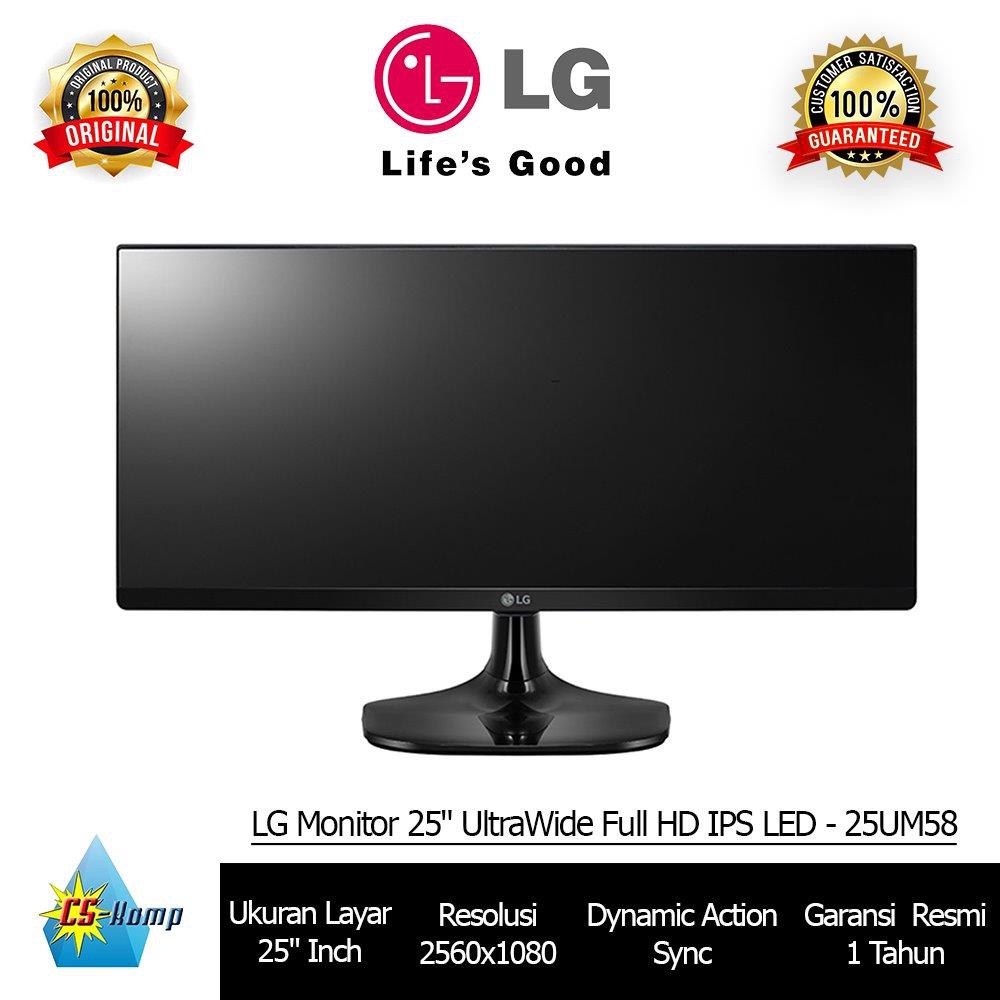 Jual LG Monitor 25" UltraWide Full HD IPS LED - 25UM58 | Shopee Indonesia