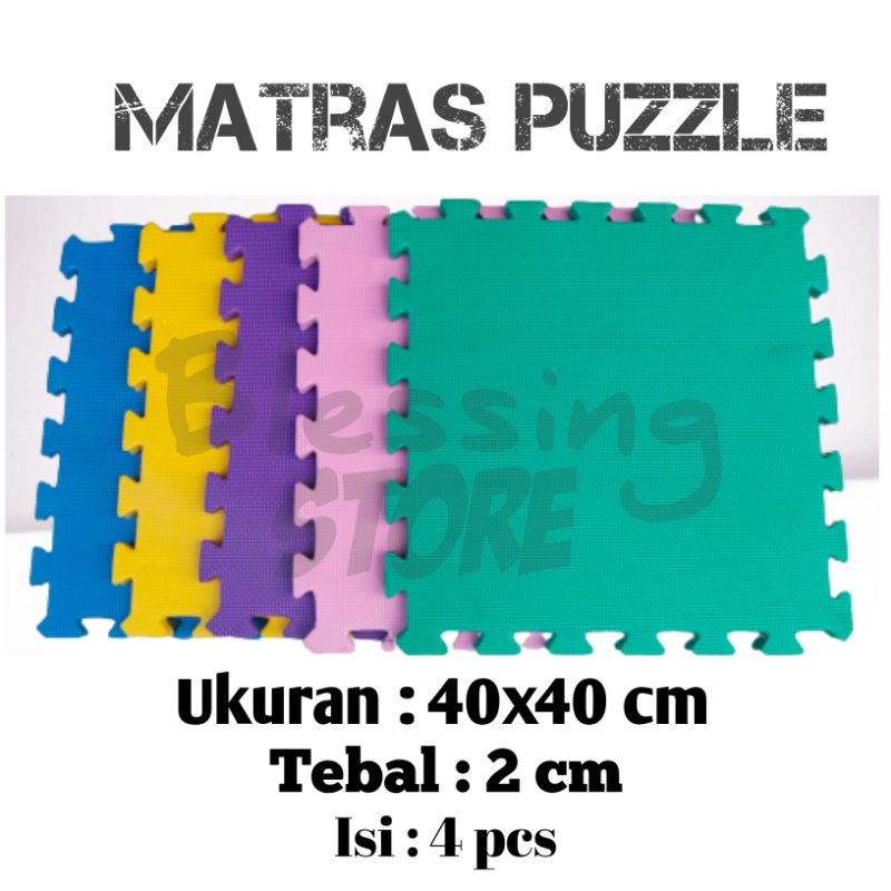 Jual Karpet puzzle polos 40x40 tbl 2 cm isi 4 pcs matras puzzle ...