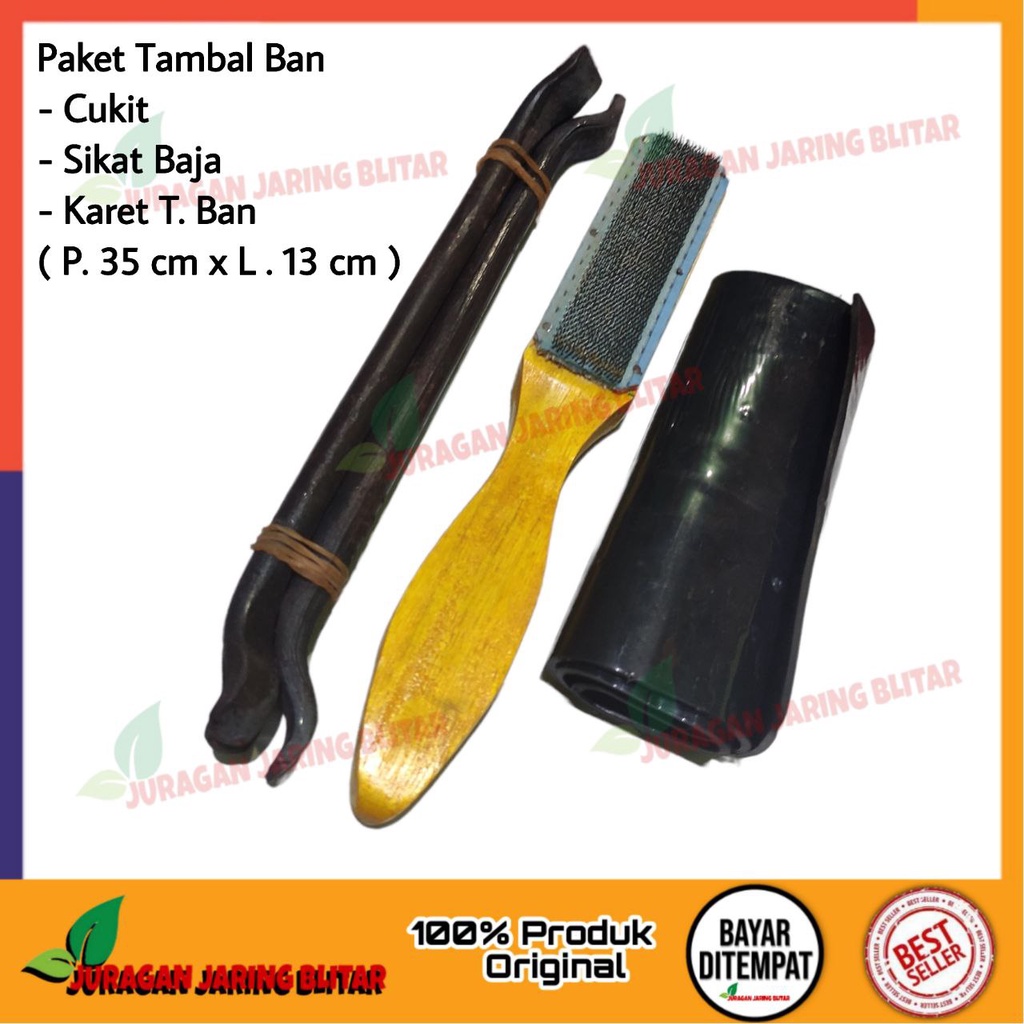 Jual Paket 3in1 cukit 3pcs, kerokan ban 1pcs,karet 10 cm X 35cm x 2,5mm ...