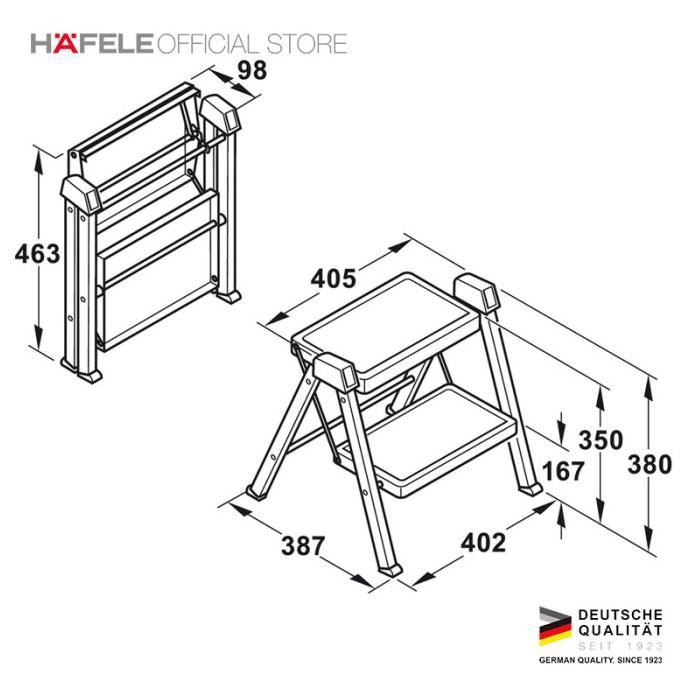 Jual Hailo Step-Fix Step Stools - Tangga Lipat Untuk Dapur | Shopee ...