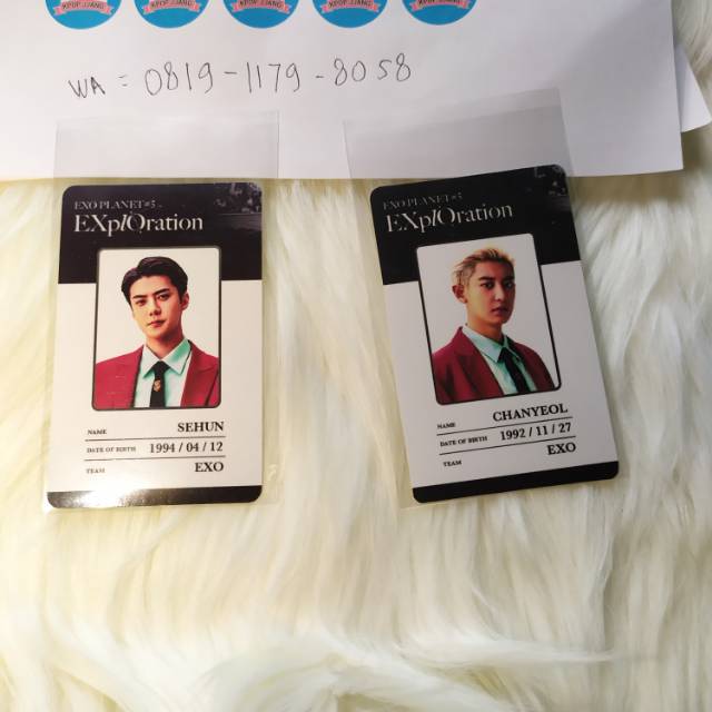 Jual EXO id card photocard exploration | Shopee Indonesia