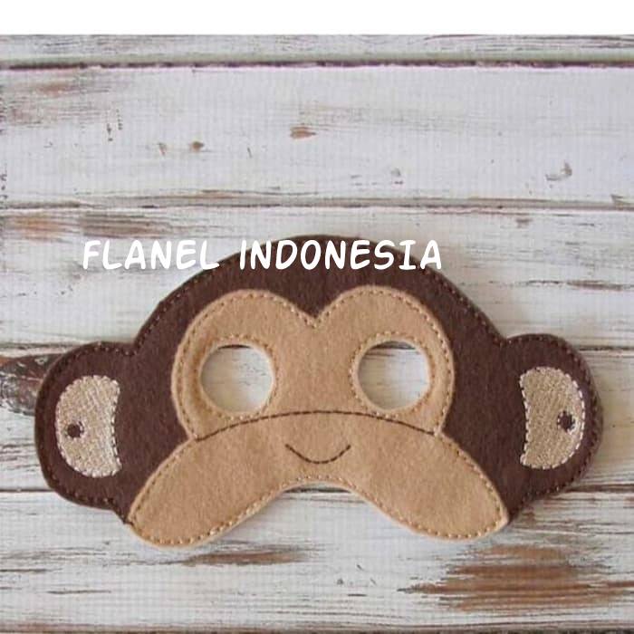 Jual Topeng Hewan Monyet Monkey Mask Animal Felt Kostum Pesta Anak ...