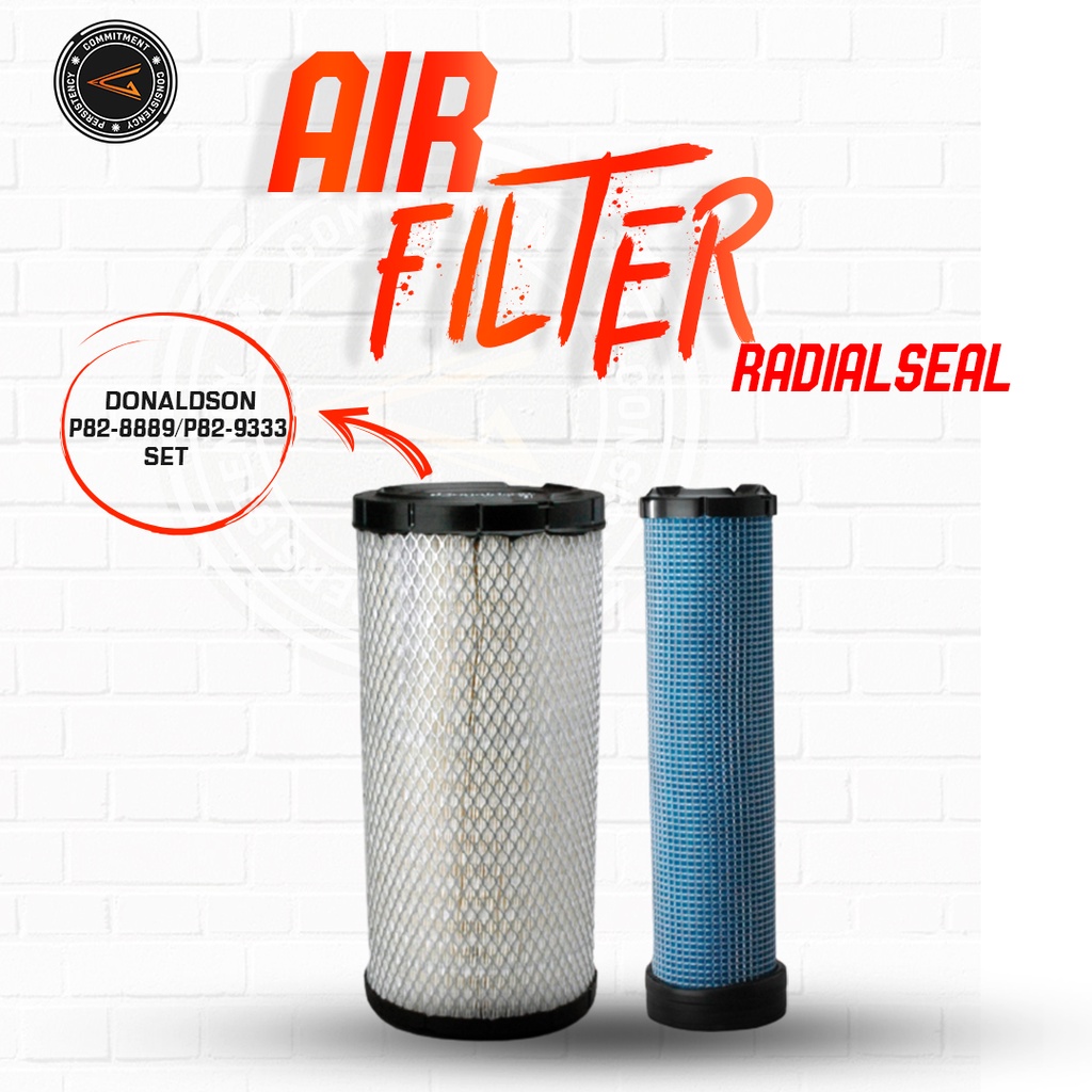 Jual Donaldson Air Filter Primary Radialseal P82-8889/P82-9333 SET ...