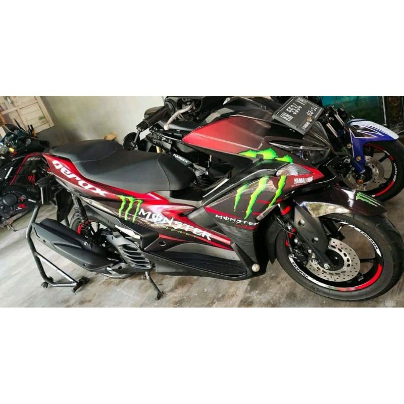 Jual decal Aerox motif monster energi full body | Shopee Indonesia