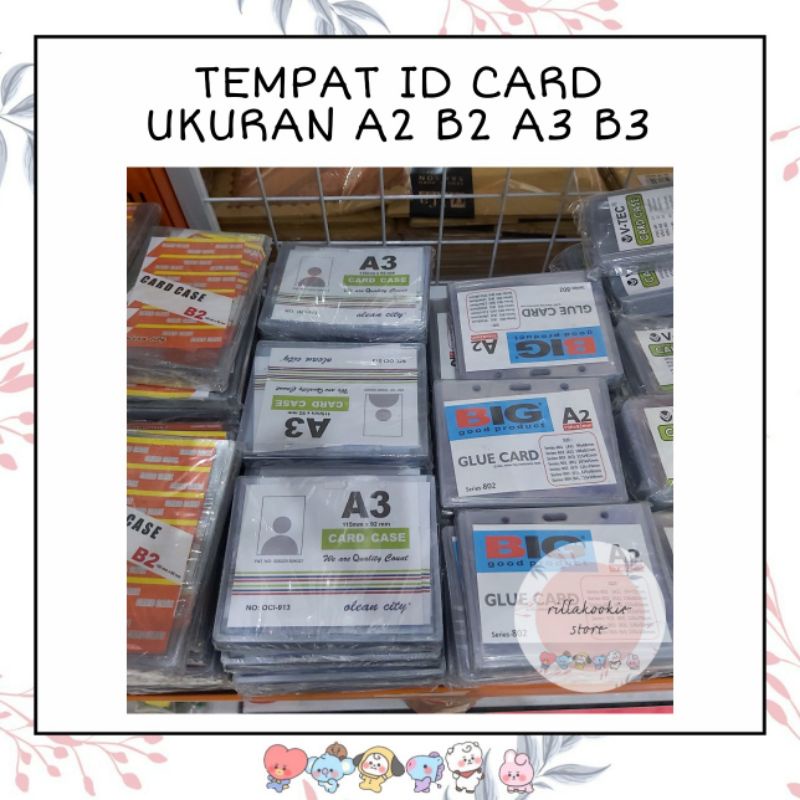 Jual Toploader Tempat Id Card Case Ukuran A2 B2 A3 B3 isi 20 pcs/pack | Shopee Indonesia
