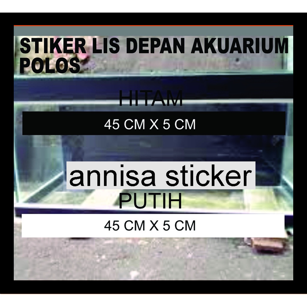 Jual Stiker Lis Depan Aquarium polos | Shopee Indonesia