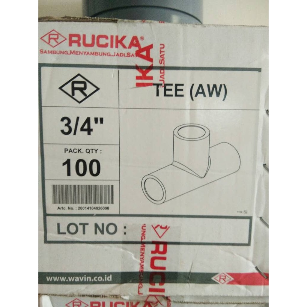 Jual TEE AW 3/4" / TEE Eden | Shopee Indonesia
