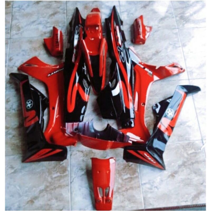 Jual Cover Body Fizr F1zr Caltex Hitam Merah Full Set Halus Cover Bodi ...