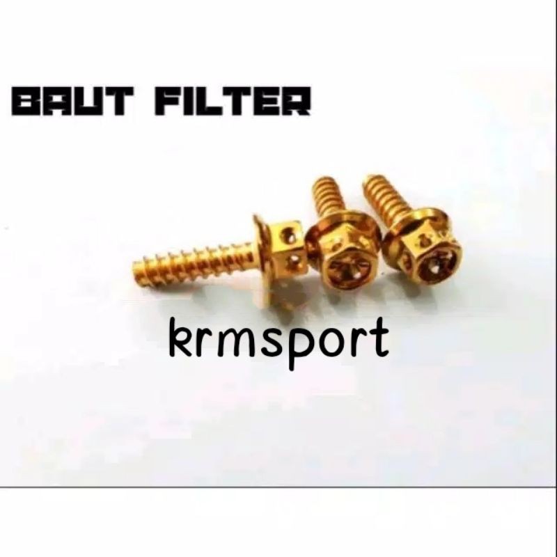 Jual baut probolt filter stainless baut filter probolt honda matic beat ...