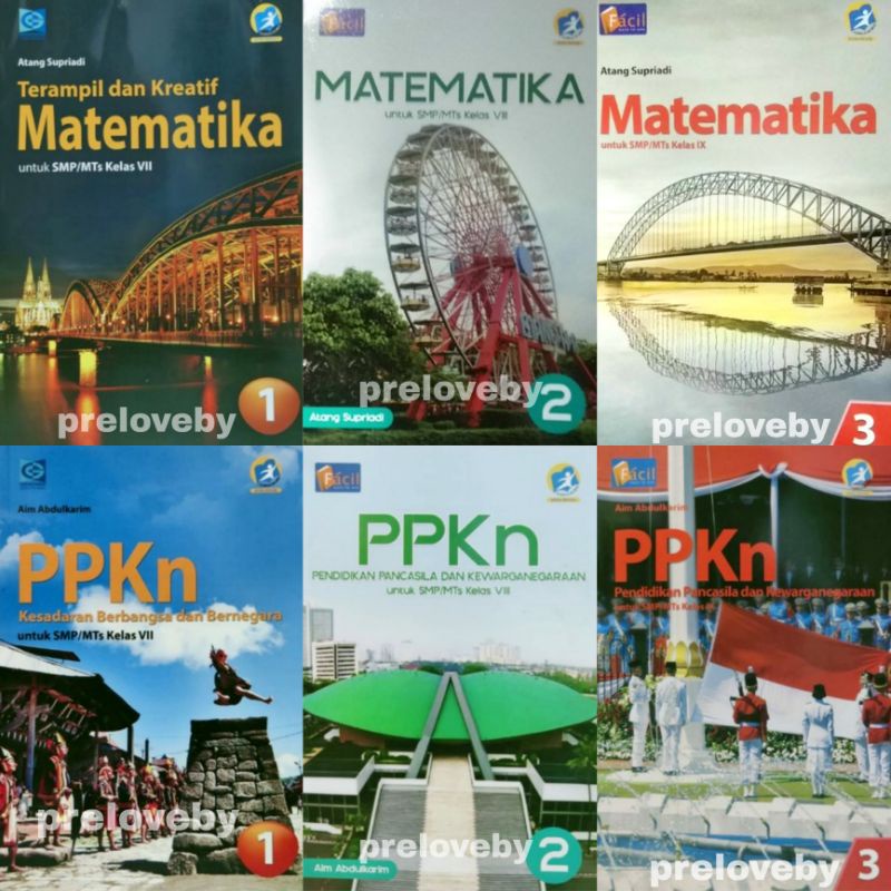 Jual Kelas 7 8 9 Matematika PPKN SMP/MTs Grafindo Facil Kurikulum 2013 Edisi Revisi Atang ...