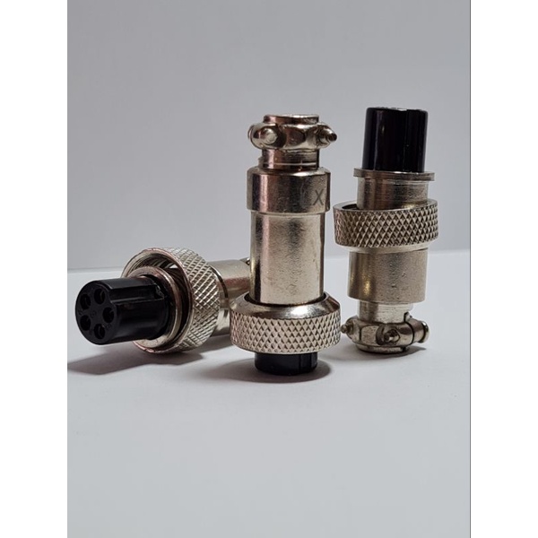 Jual GX12 Jack Aviation Plug Socket Konektor PANEL MOUNTING GX-12 9mm 5 ...