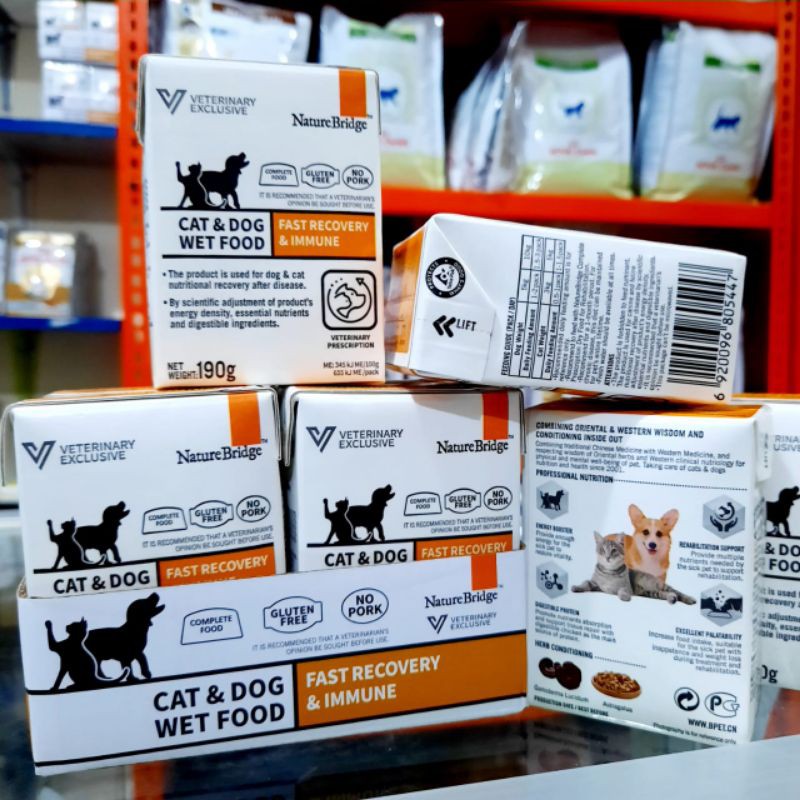 Jual Nature bridge recovery 190gr anjing kucing recovery wet food ...