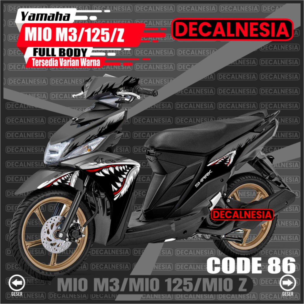 Jual Decalnesia Decal Mio M3 125 Z Full Body Stiker Mio M3 125 Z ...