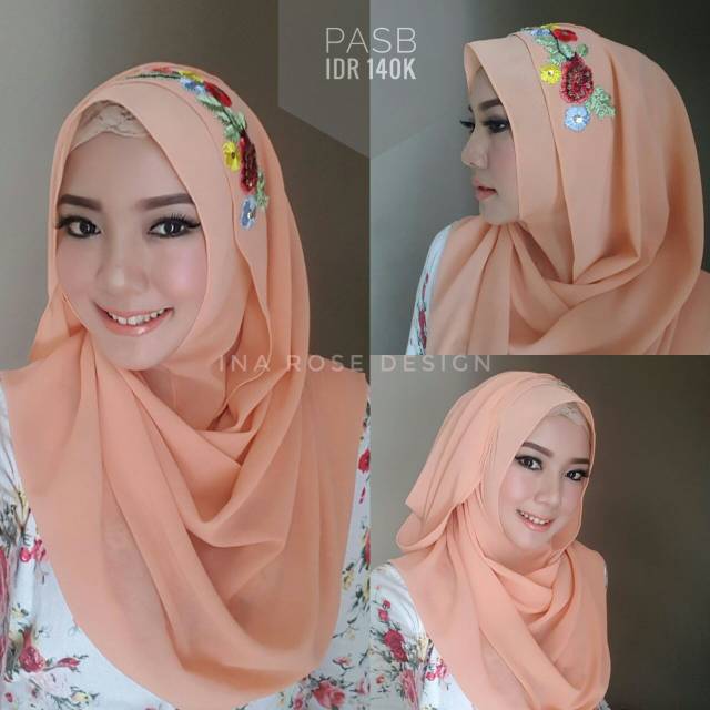 Jual Premium Pasmina Instant PASB by Ina Rose design | Shopee Indonesia