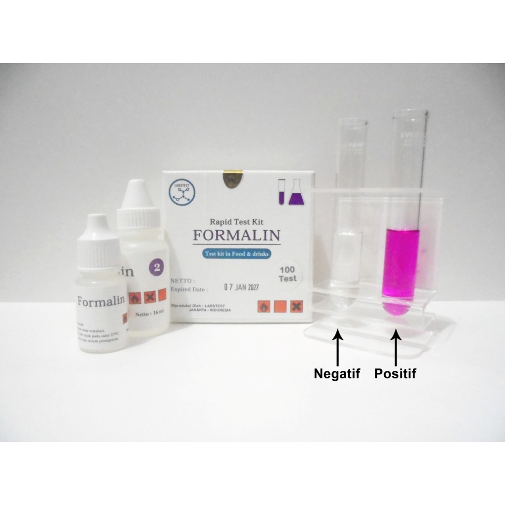 Jual Test Kit Formalin, Alat Uji Cepat Pengawet Formaldehida 100 test ...