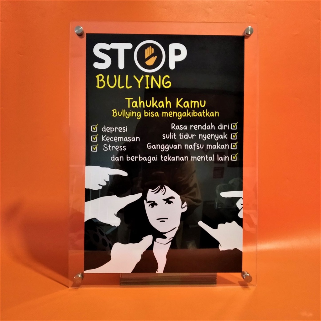 Jual Poster Akrilik Stop Bullying | Shopee Indonesia