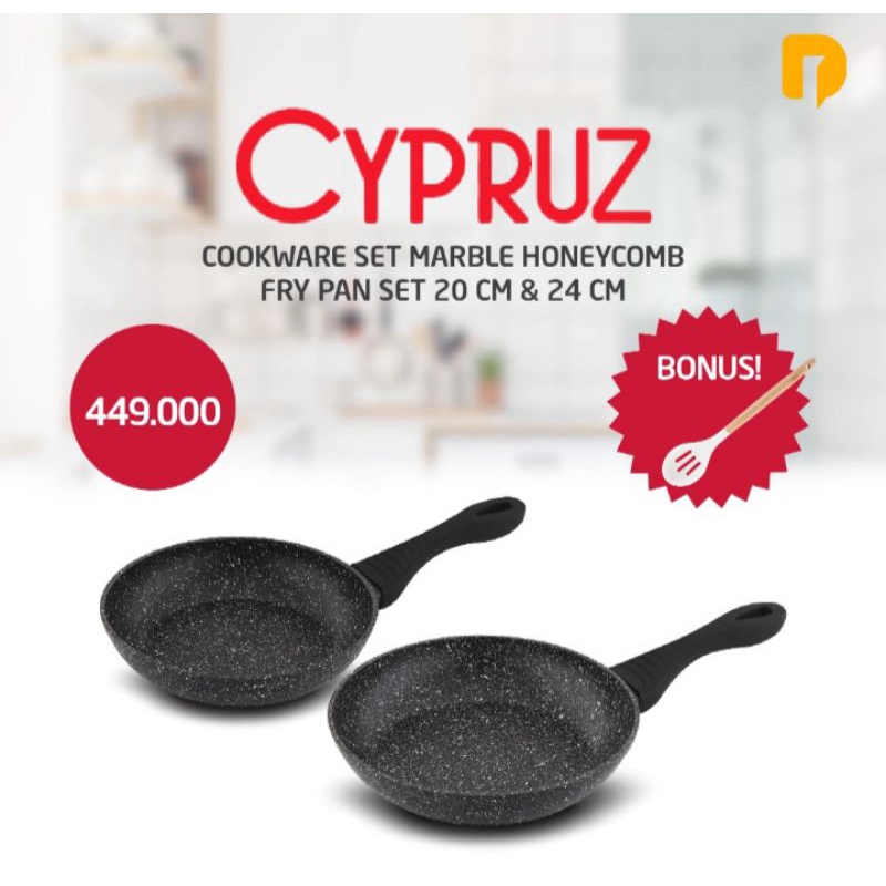 Jual WAJAN SET PENGGORENGAN FRYING PAN ANTI LENGKET FRY PAN CYPRUZ ...