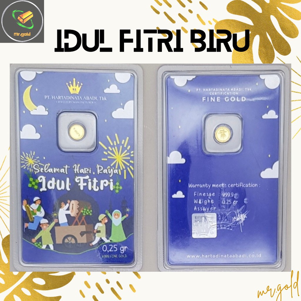 Jual EMAS LOGAM MULIA MINI HARTADINATA ABADI 0.25 GRAM EDISI IDUL FITRI ...
