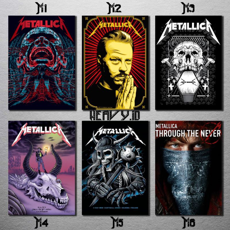 Jual POSTER BAND A3 METALLICA | Shopee Indonesia