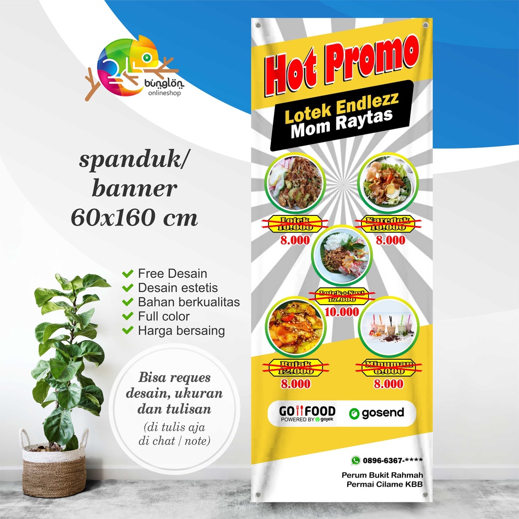 Jual Spanduk, Banner Promo Makanan atau Minuman | Shopee Indonesia