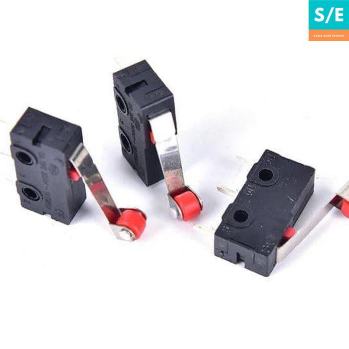 Jual micro limit switch roller roda 3p 3 pin 5A 250V sensor pembatas AC DC -Spareparts- | Shopee ...