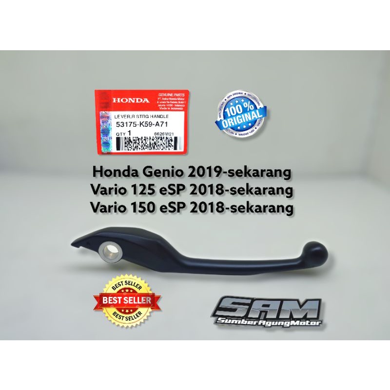 Jual HANDLE HANDEL REM KANAN VARIO 125 LED 150 LED GENIO ORI AHM 53175 ...