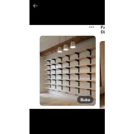 Jual Frame rak dinding custom kak feb 100cm x lebar tatakan rak 30cm ...