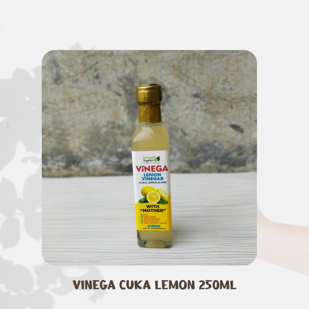 Jual Finega Cuka Lemon Dehealth Supplies/ Lemon Vinegar 250ml | Shopee ...