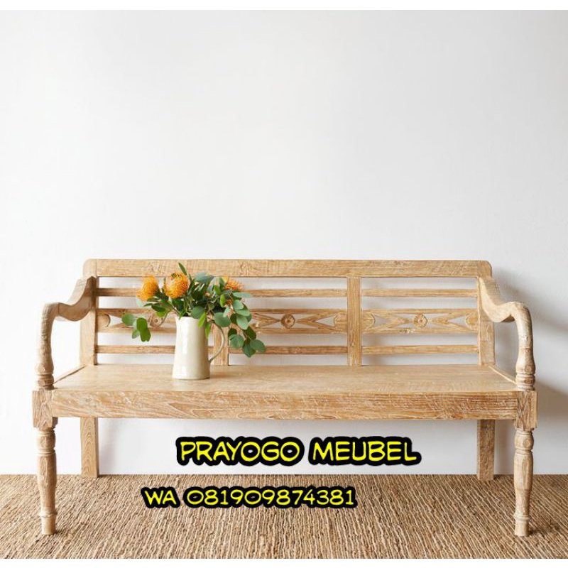 Jual kursi risban batavia rafles murah kayu jati - bangku jawa teras ...